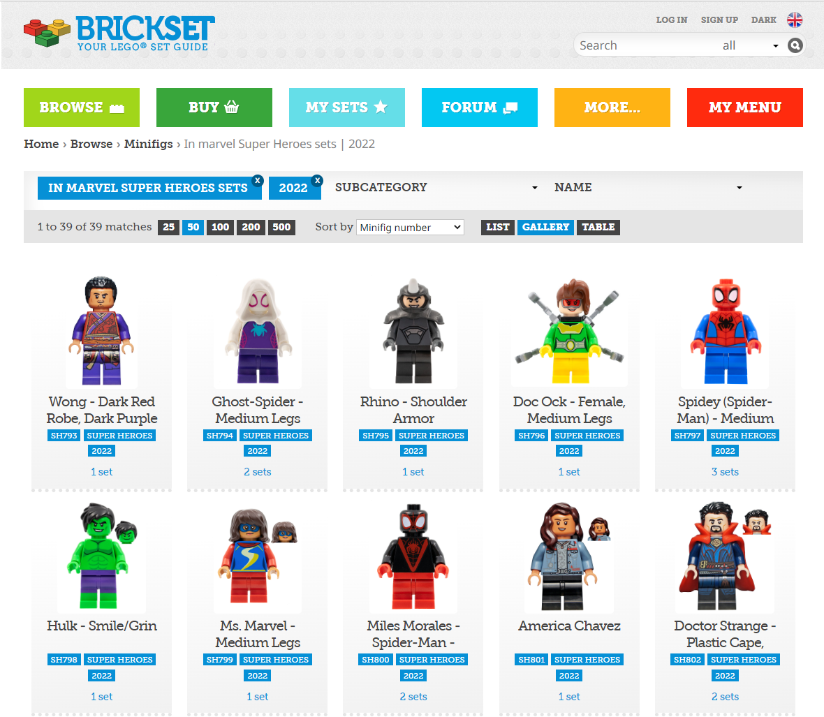 Listing minifigs just got easier | Brickset